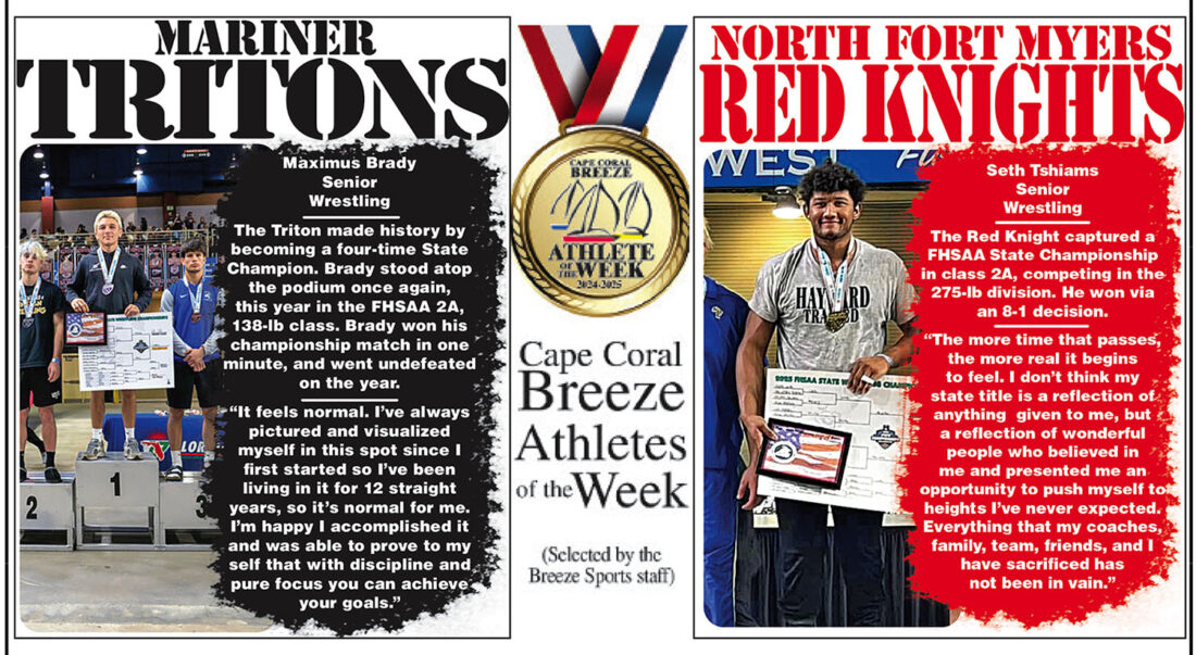 Athletes of the Week | March 14 | Maximus Brady & Seth Tshiams - Cape ...